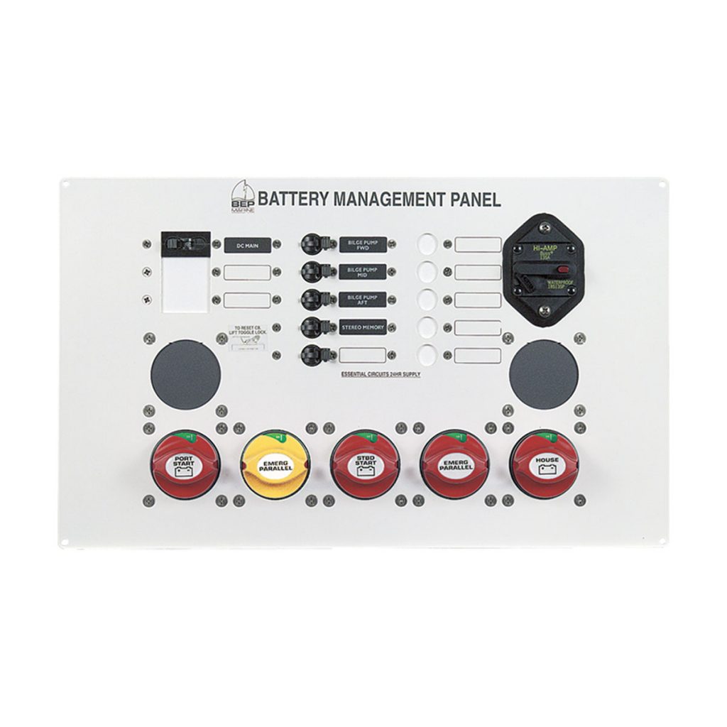 BEP Battery Management Panel – Type Two Twin Engine Three Battery Banks ...